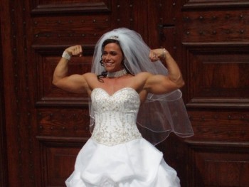 Muscular Brides and FBB Muscle At Weddings!