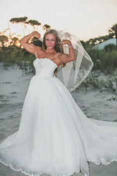 Muscular Brides and FBB Muscle At Weddings!
