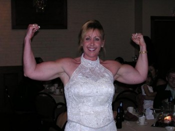 Muscular Brides and FBB Muscle At Weddings!